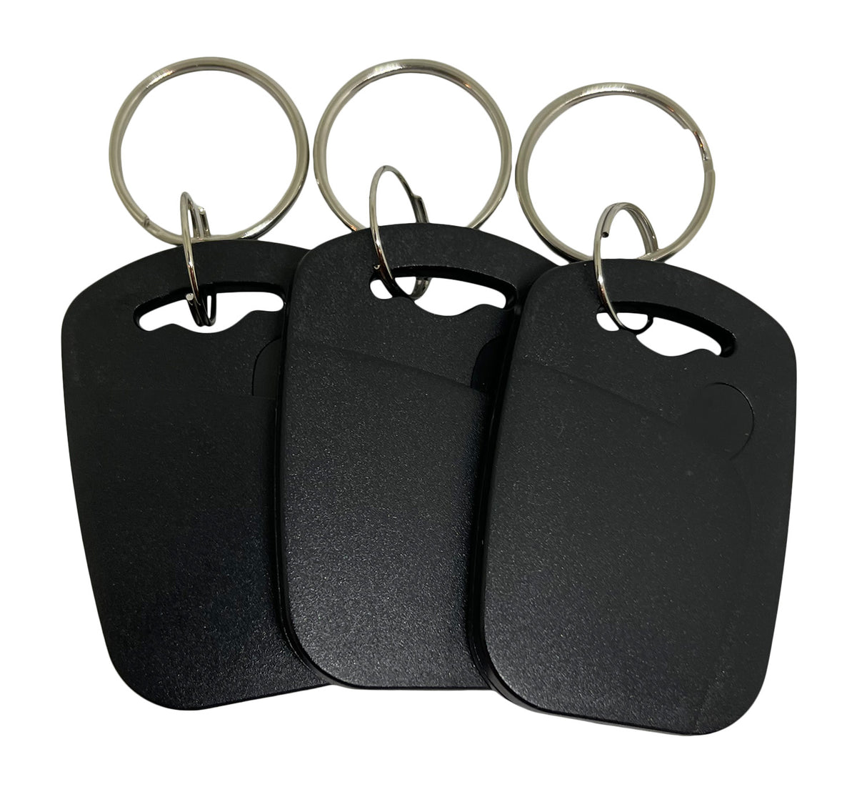Rectangle Key Fobs Compatible with the Keri MS Format -- Black