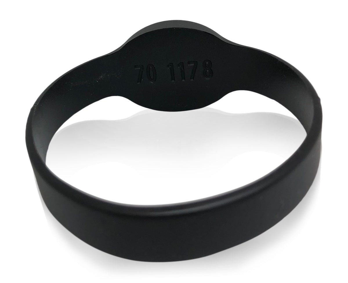 Black Proximity Wristbands Access Control Systems
