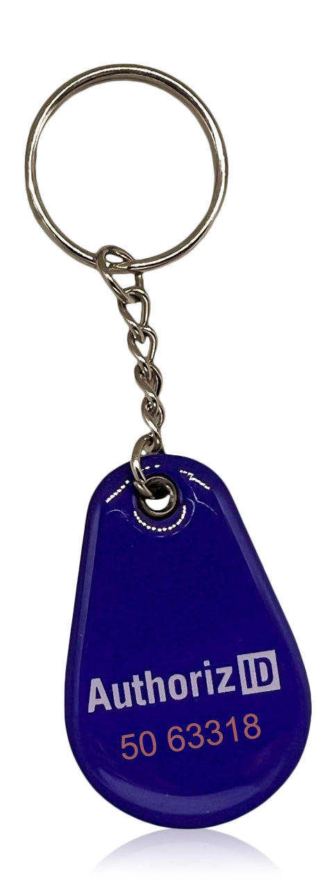 26 Bit H10301 Proximity 125 KHz wiegand RFID Blue Epoxy Key Fobs